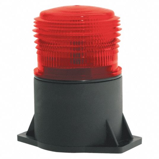 Strobe Light, LED, 12V DC – 80V DC, Flashes per Minute 60, 4-25/64 ...