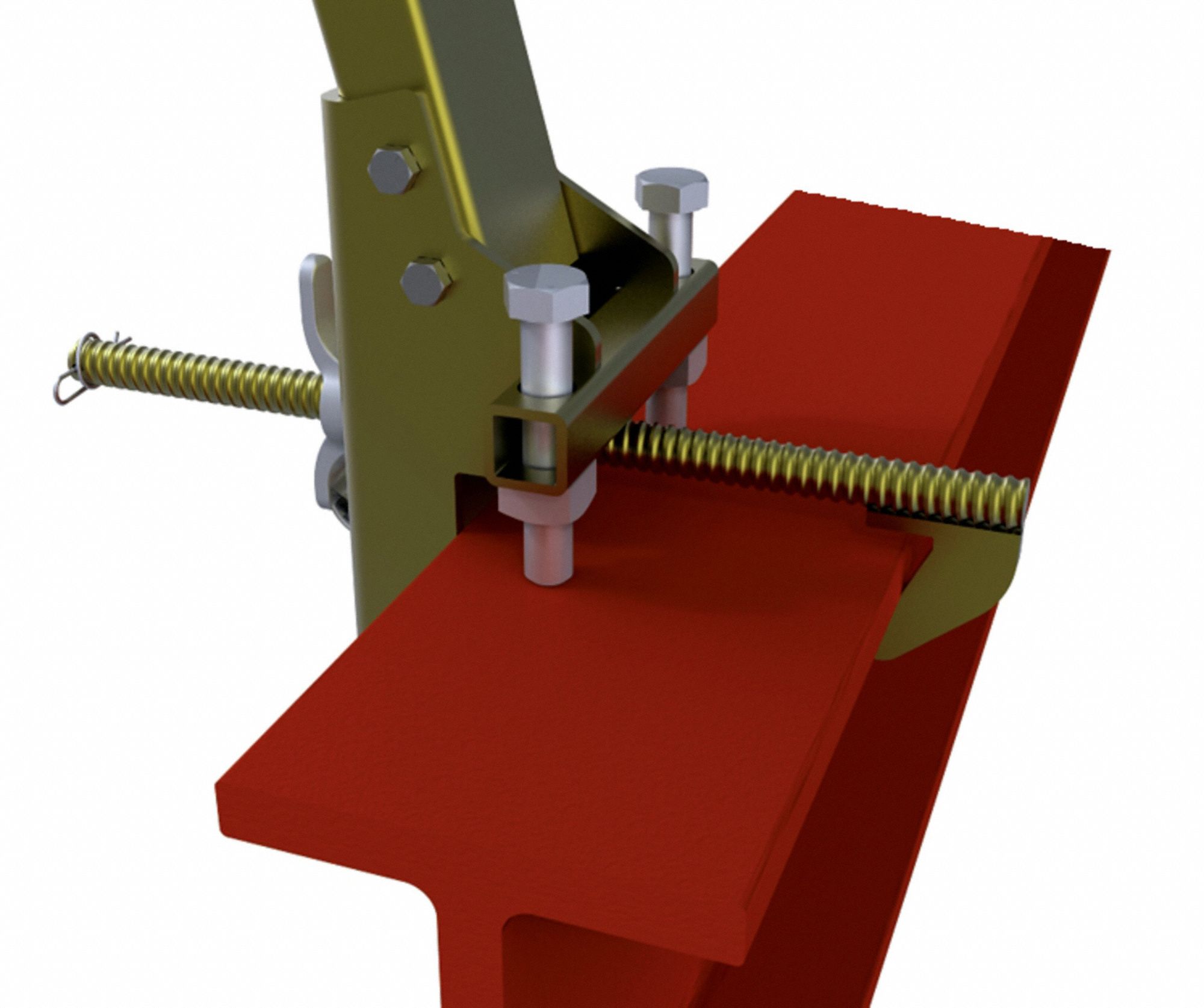 3M DBI-SALA Kit,Base,Retrofit,I-Beam 2 1/4X24 In, Bolt-On, Clamp-On ...