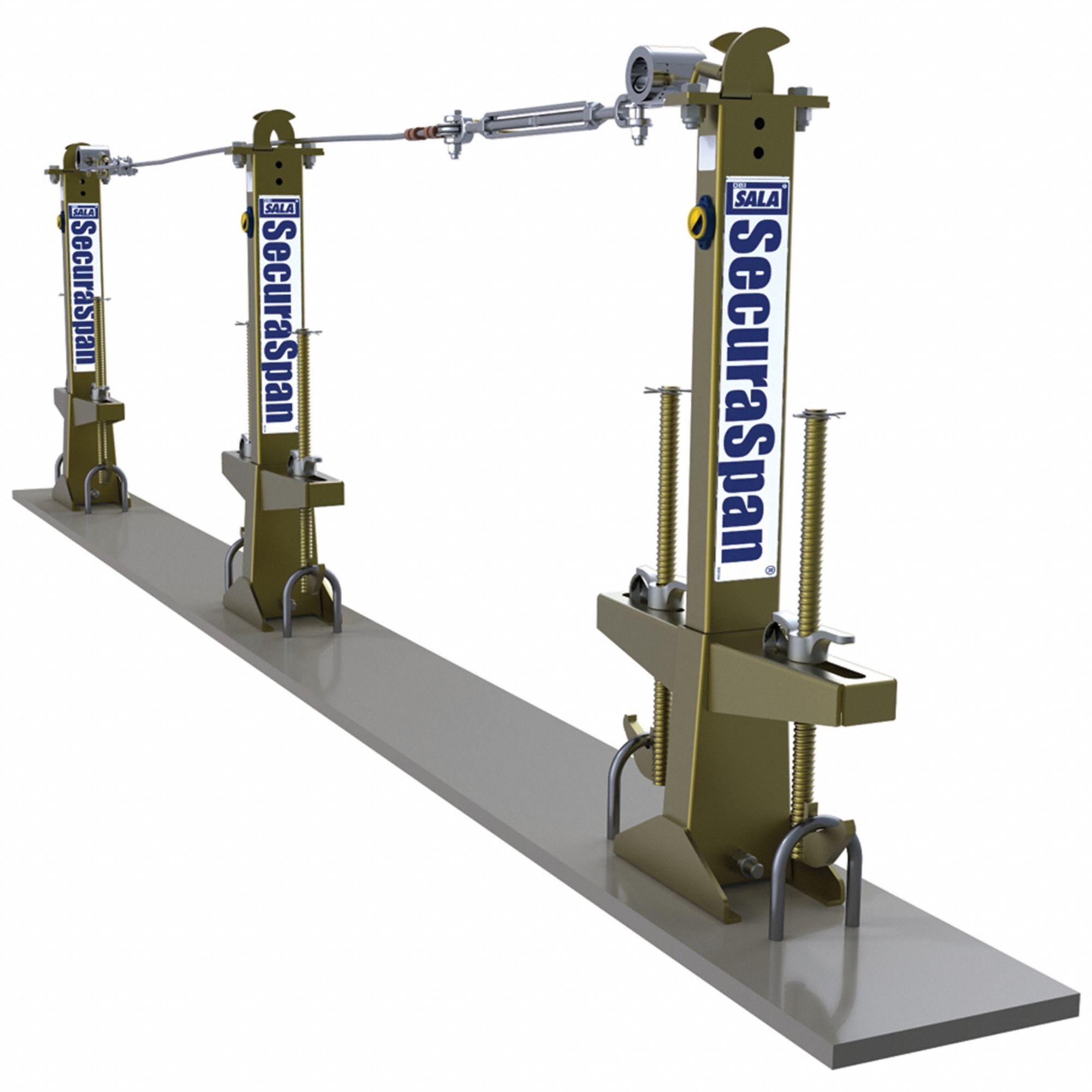 3M DBI-SALA, 60 ft Lifeline Lg, Reusable, Horizontal Lifeline System ...