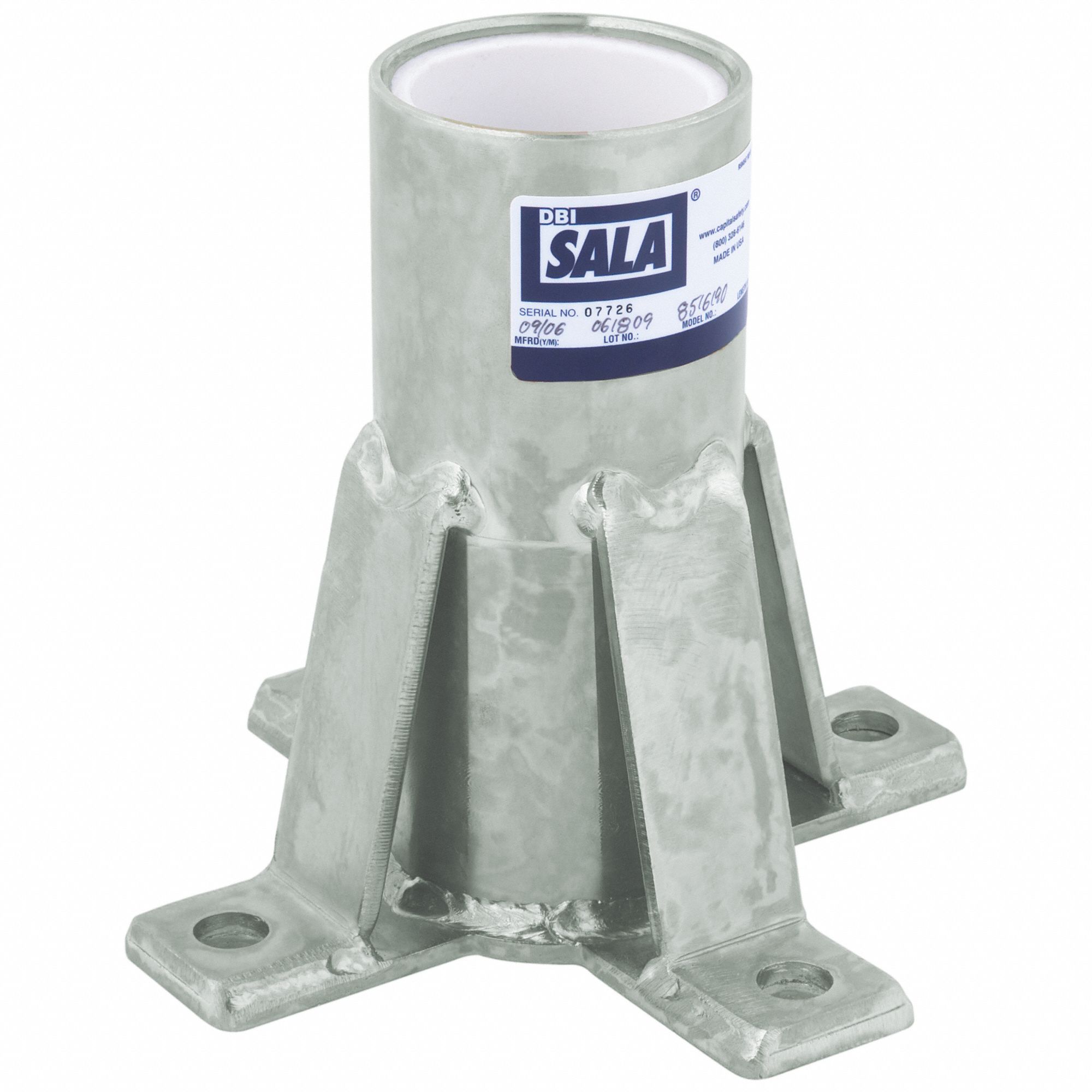 3M DBI-SALA, 10 in x 9 1/4 in, Floor Mnt, Davit Base,Floor Mount ...