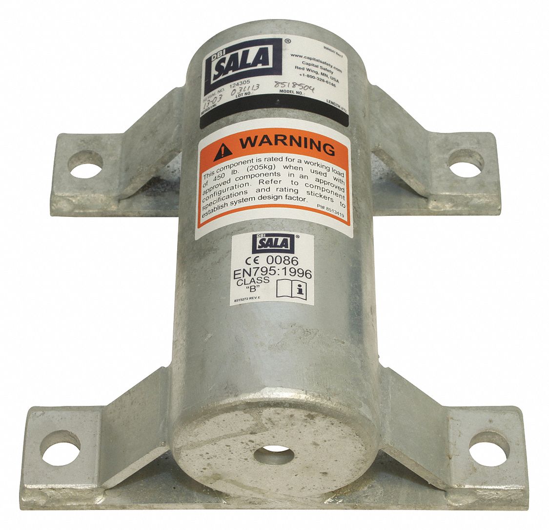 3M DBI-SALA Davit Base,Wall Mount Concrete/Steel,Ga: Wall Mount Base ...