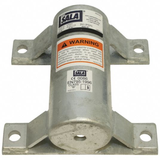 3M DBI-SALA, 10 in x 9 1/4 in, Wall Mnt, Davit Base,Wall Mount Concrete ...
