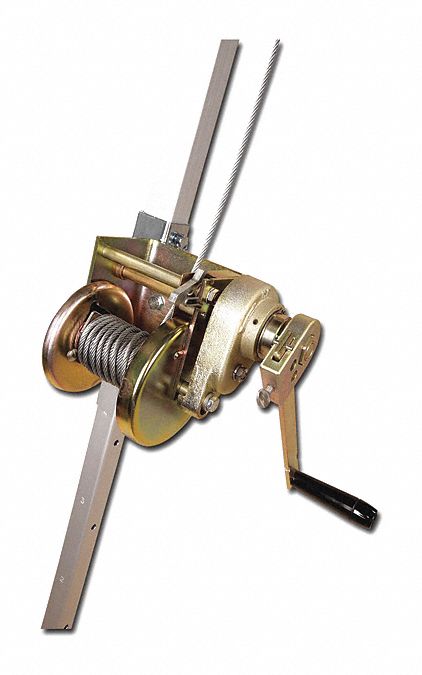 3M DBI-SALA Winch,50 Stainless Steel Cable: 310 lb Winch Wt Capacity ...