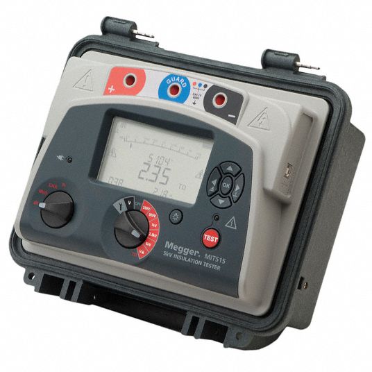 MEGGER, 100 kiloohm to 10 gigohm, CAT IV 600V, Megohmmeter - 40D467 ...