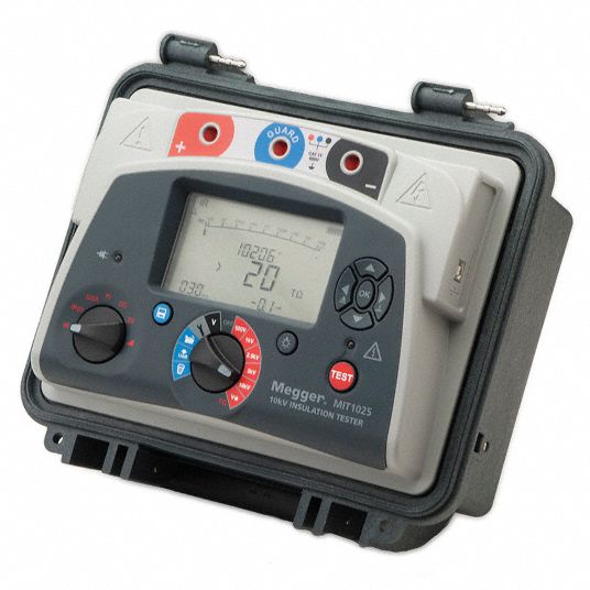MEGGER LCD AC and Battery Megohmmeter; Insulation Resistance Range: 20 ...