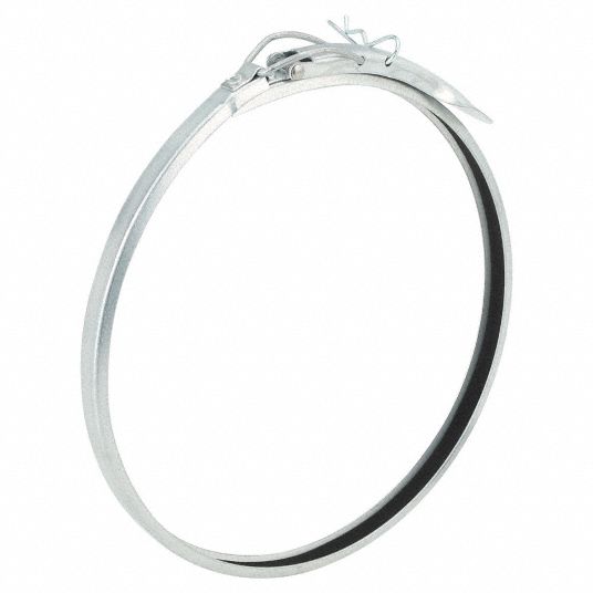 Steel, For 10 in Duct Dia, Duct Clamp - 40D625|8010005529 - Grainger