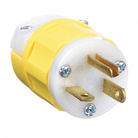 Straight Blade Plug: 125VAC, 2 Poles - Grainger