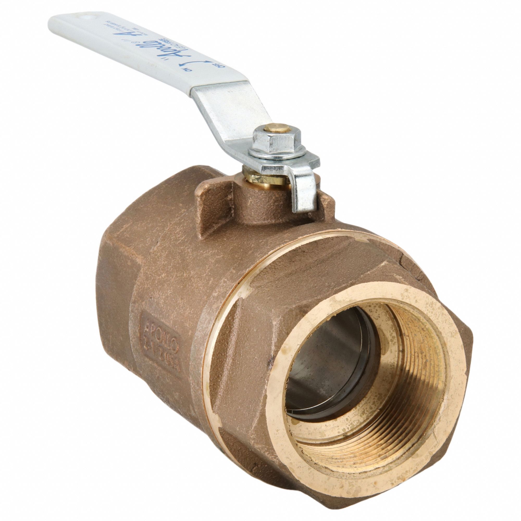 APOLLO, 2 1/2 in Size, Bronze, Manual Two-Way Ball Valve - 40D892|70LF10901 - Grainger