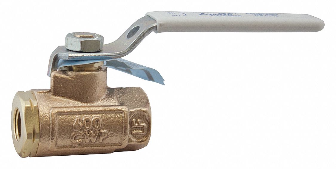 APOLLO LF BRONZE BALL VALVE,INLINE,FNPT,1/4 IN - Ball Valves ...
