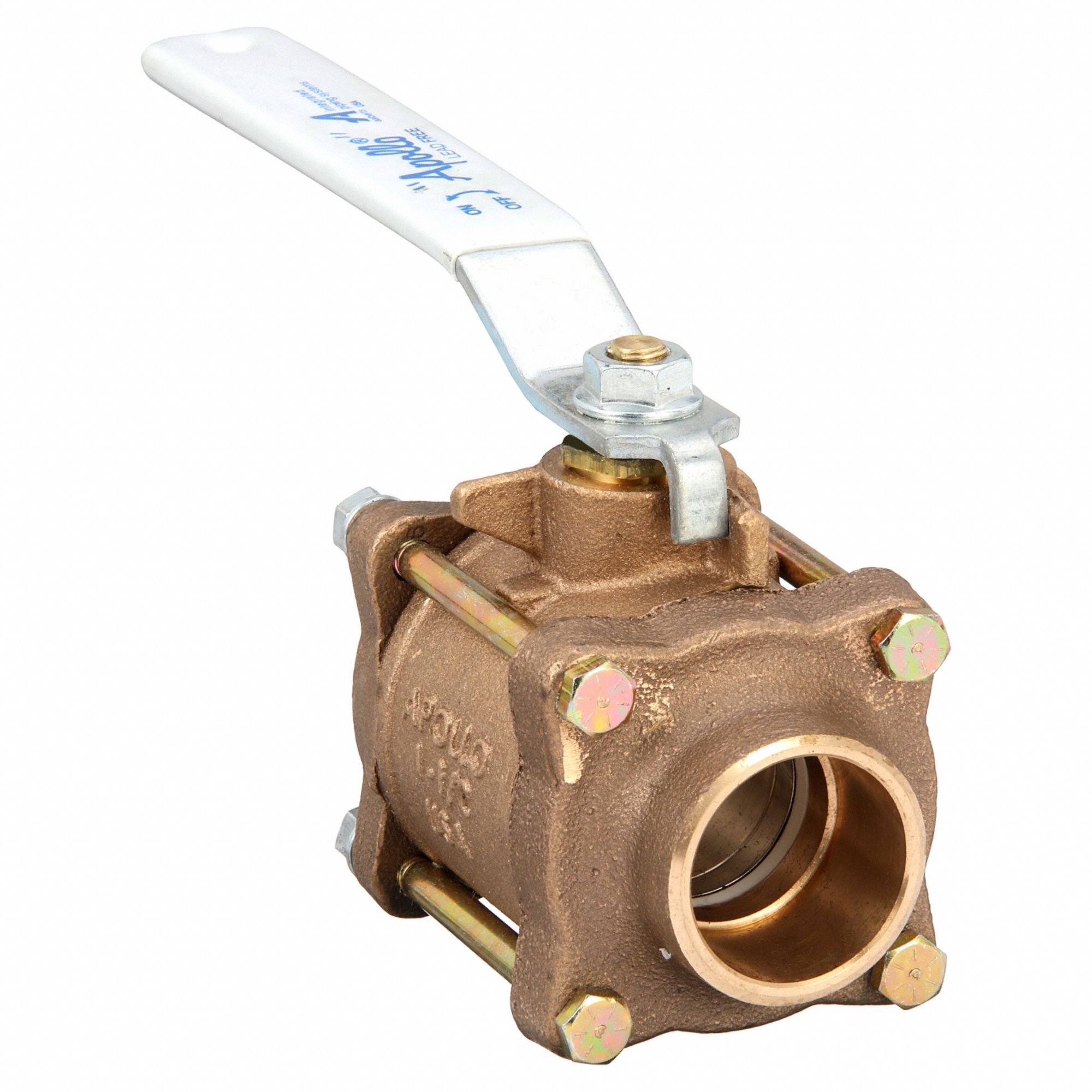 APOLLO, 1 1/2 in Size, Bronze, Manual Two-Way Ball Valve - 40D958|82LF20701 - Grainger