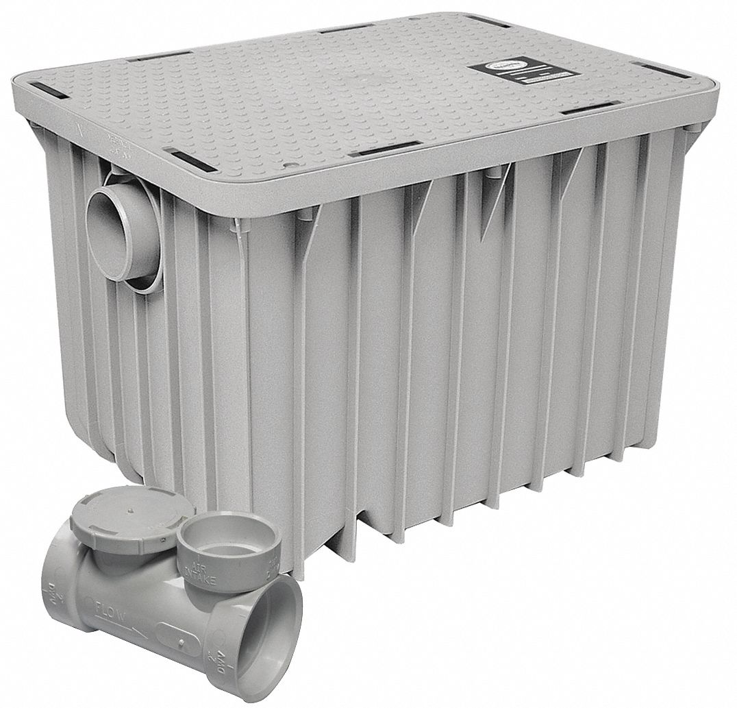 ENDURA, 40 lb Capacity, 20 gpm Flow Rate, Grease Interceptor - 40D977 ...