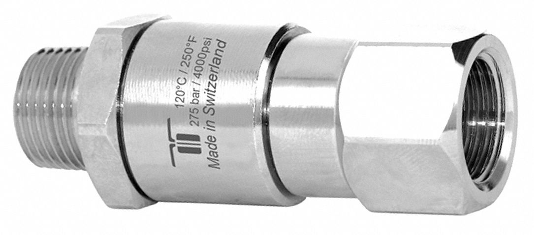 MOSMATIC, Straight, Nickel-Plated Brass, Rotary Union - 40E997|32.864 ...