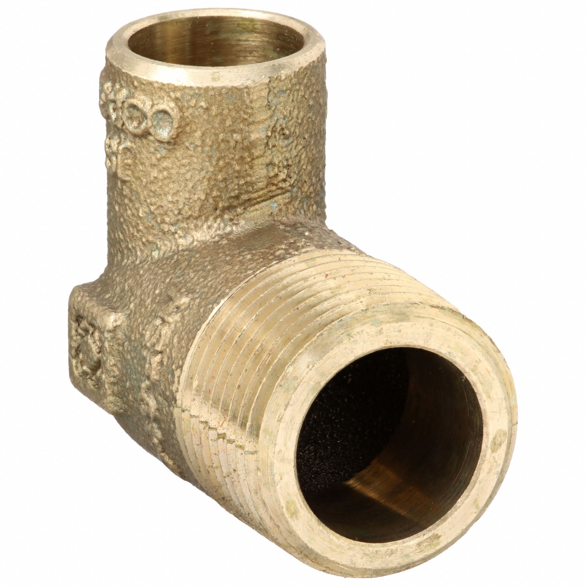 NIBCO, 1/2 in CTS x 3/4 in Pipe, Cup x MNPT, Sweat Fitting Elbow - 40F219|707-4R-LF 1/2X3/4 ...