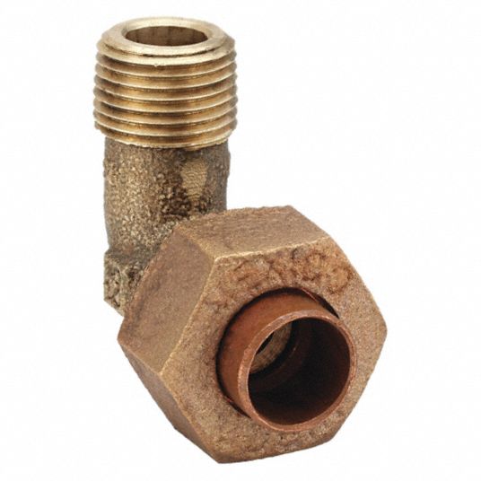 NIBCO, 3/8 in CTS x 3/8 in Pipe, Cup x MNPT, Sweat Fitting Elbow ...