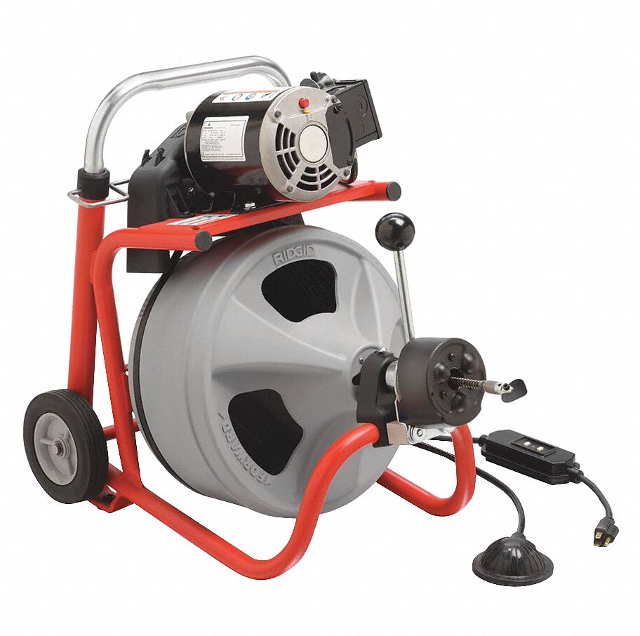 RIDGID Drain Cleaning Machine,165 rpm,75 ft. - 40GL54|27008 - Grainger
