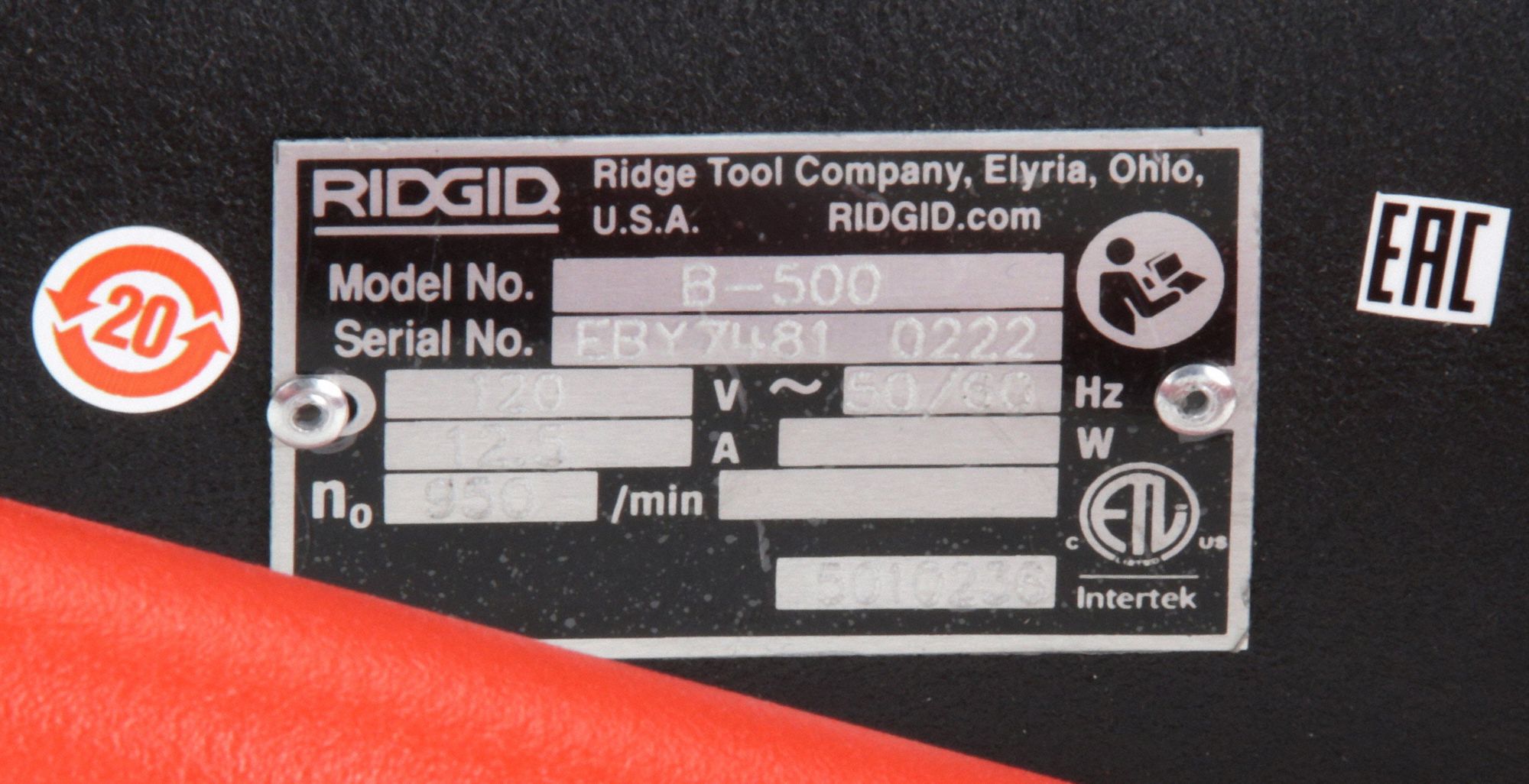 RIDGID Corded Beveler for Pipe: 115V, Single-Phase, Portable, For ...