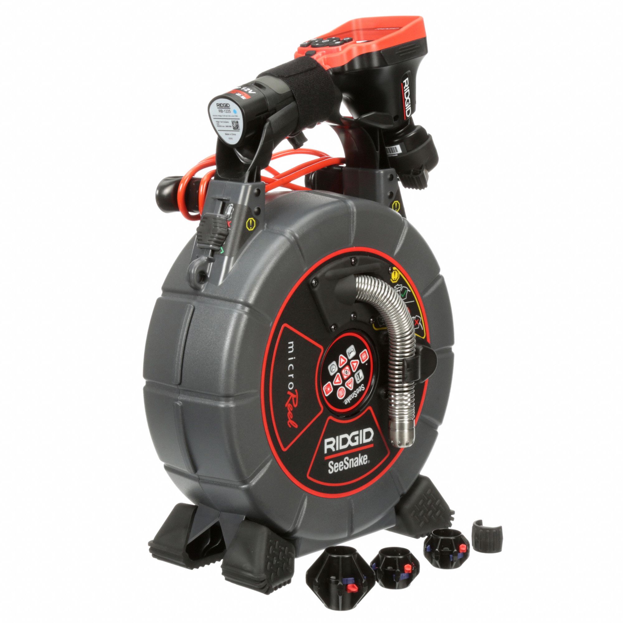 RIDGID Pipe Inspection Camera Reel: 1 1/2 in to 4 in Pipe Capacity, 100 ...