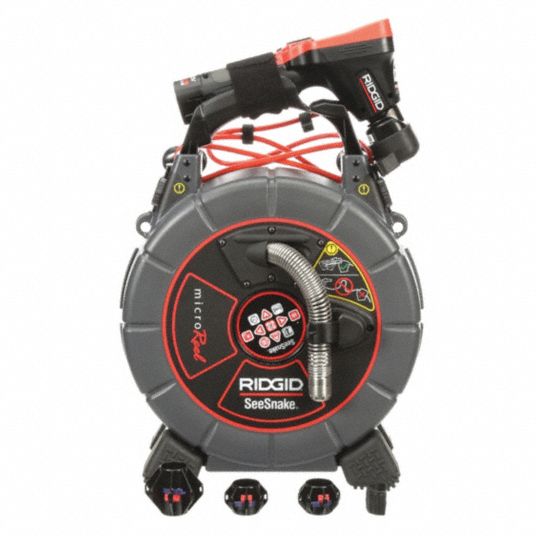 RIDGID Pipe Inspection Camera Reel: 1 1/2 in to 4 in Pipe Capacity, 100 ...