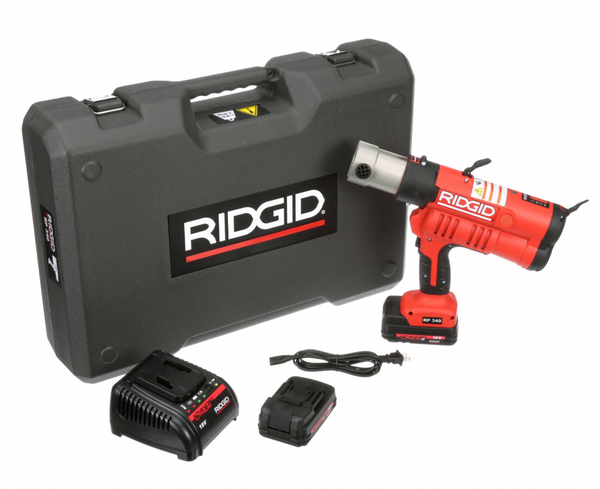 RIDGID Pressing Tool Kit, 1/2 to 2, 7200 Ram - 40GL56|43348 - Grainger