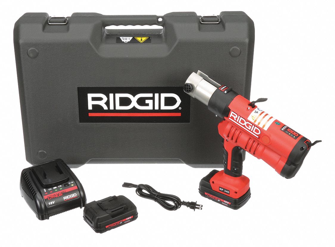 RIDGID Pressing Tool Kit, 1/2 to 2, 7200 Ram - 40GL56|43348 - Grainger