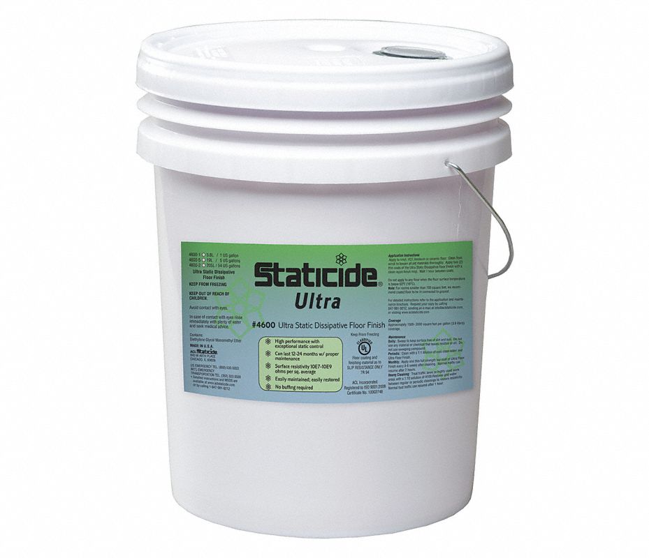ACL STATICIDE Acabado de Piso 5 gal., Dilución Recomendada Listo para ...