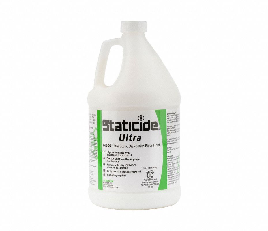 ACL STATICIDE Acabado para Pisos,Brillo Intenso,1 gal. - 40GL72 | 4600 ...