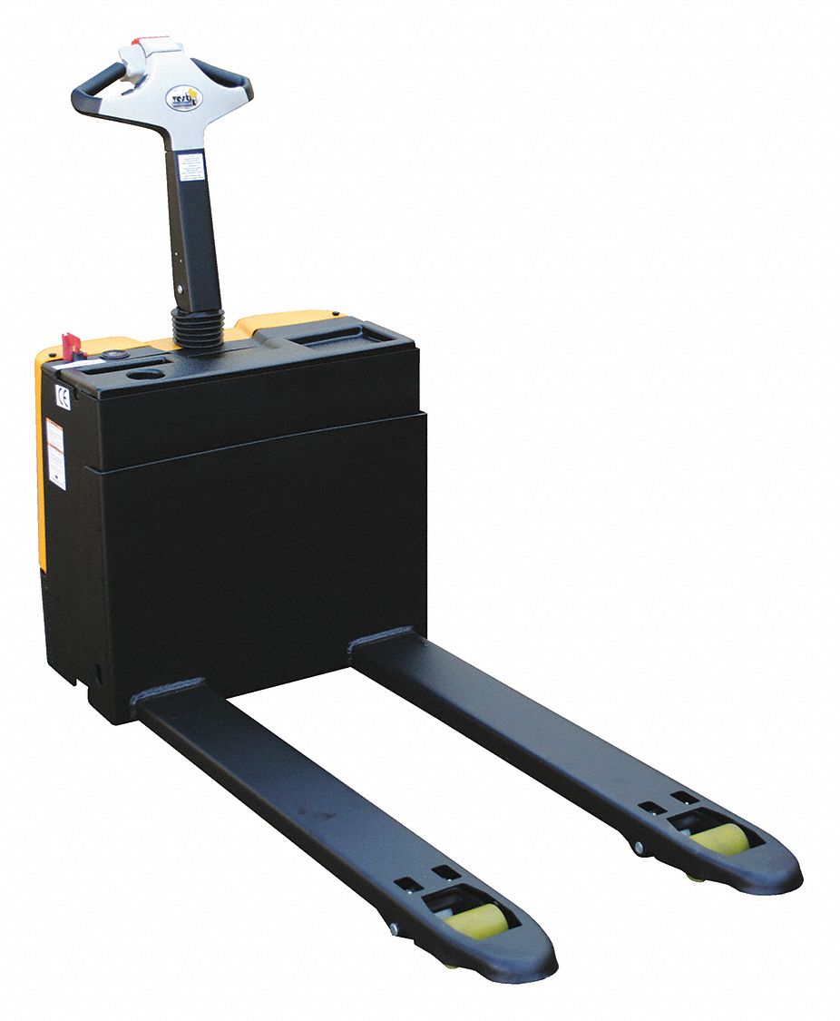 VESTIL ELECTRIC PALLET TRUCK, BLACK/YELLOW, 28¼ IN W X 48 IN H X 64 IN ...
