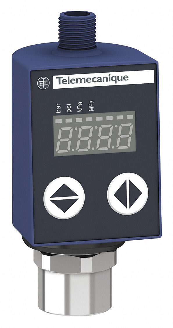 TELEMECANIQUE SENSORS, 0 psi – -14.5 psi, 1/4" DIN, Vacuum Fluid and ...