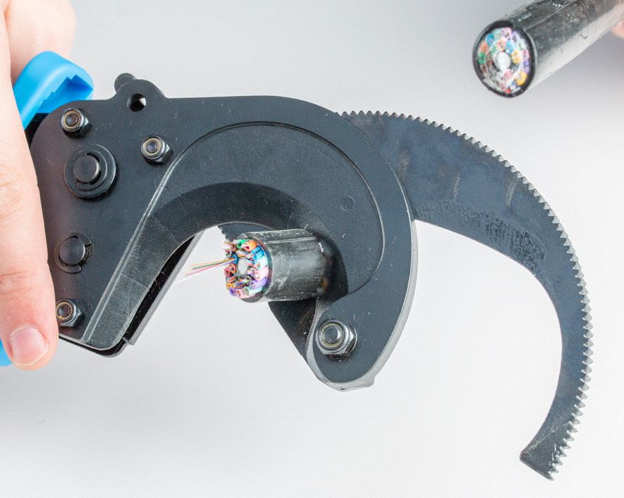 JONARD TOOLS Ratchet Cable Cutter: Steel, Center, For 750 kcmil Max Dia ...
