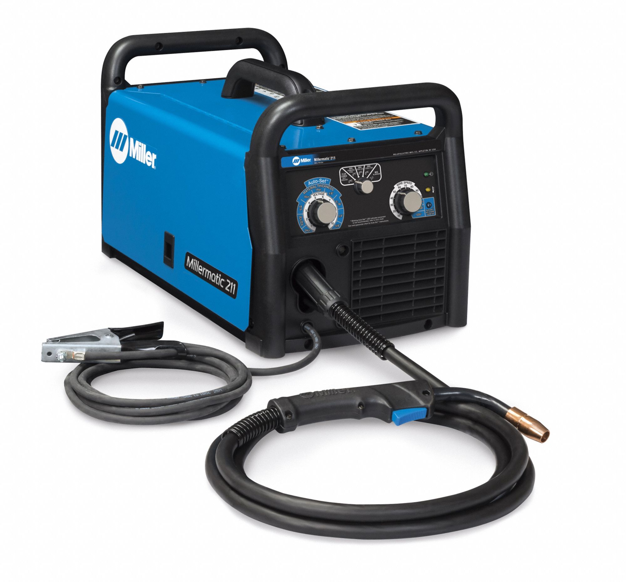 MILLER ELECTRIC MIG Welder: Millermatic 211, MIG Pack - 40JC24|907614 ...