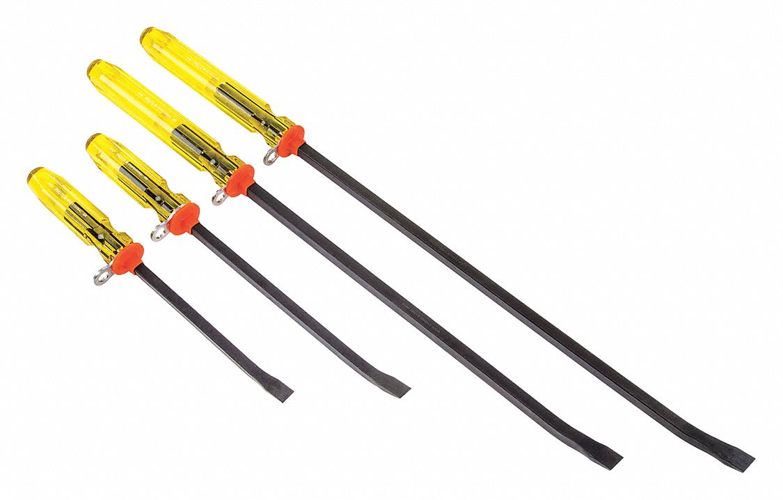 Chisel End, 14 in_18 in_24 in_32 in Overall Lg, Pry Bar Set - 40JD16 ...