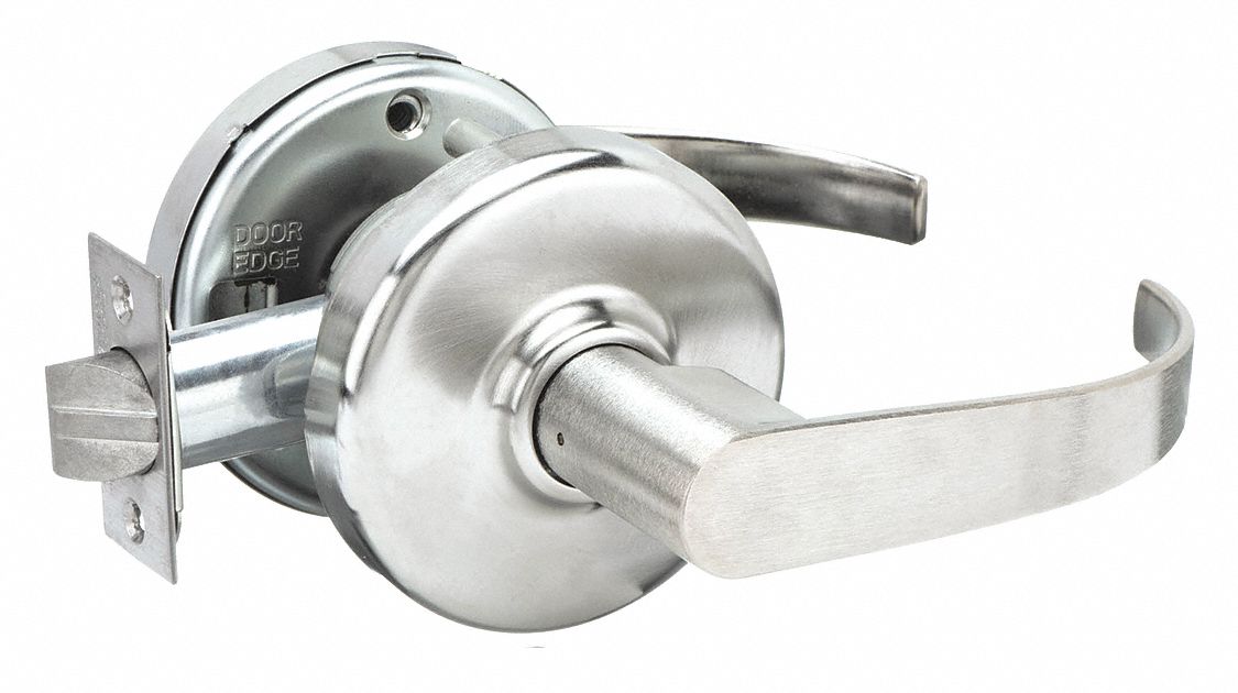 CORBIN, Passage Lever Locksets/Storeroom Lever Locksets, Chrome, Door ...
