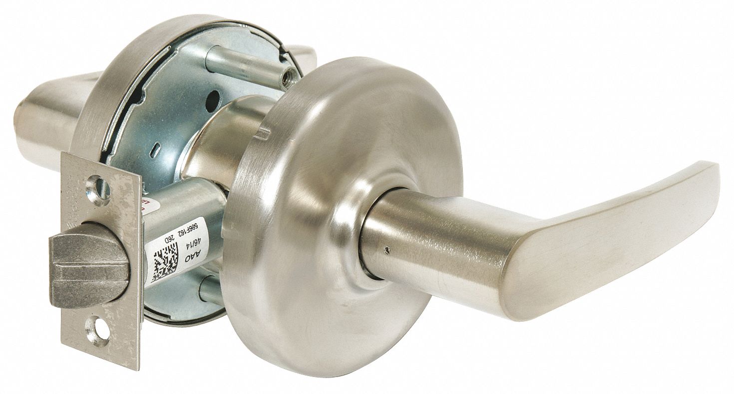 CORBIN, Privacy Lever Locksets, Chrome, Door Lockset - 40JG46|CL3320TO ...