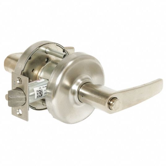 CORBIN, Privacy Lever Locksets, Chrome, Door Lockset - 40JG49|CL3320H ...