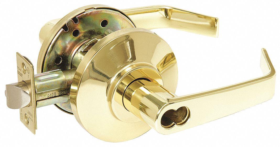 BEST, Office Lever Locksets, Brass, Door Lockset - 40JG91 ...