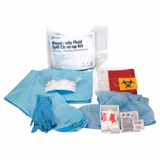 FIRST AID ONLY, Bloodborne Pathogen Bodily Fluid Kit - 40JH22|746003 ...