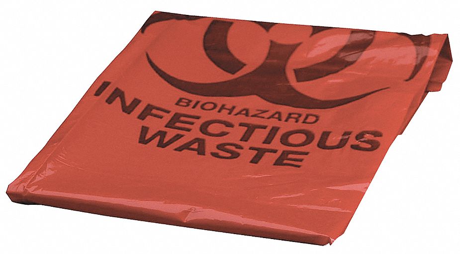 FIRST AID ONLY Biohazard Bags: 10 gal Capacity, 24 in Wd, 24 in Ht ...