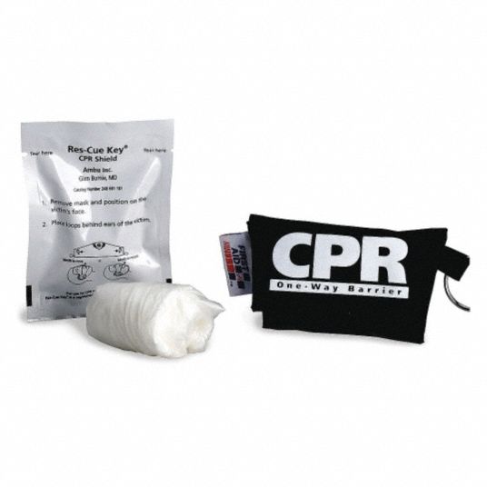 CPR Faceshield, 1 People Served, Number of Components 3, 2" Height, 1-1 ...