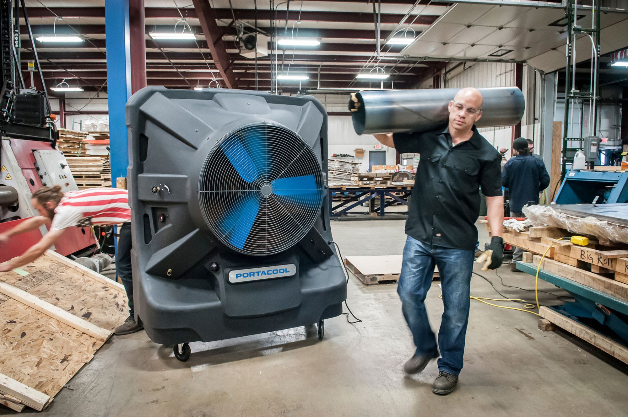 PORTACOOL Portable Evaporative Cooler: 36 in Blade Dia, 3125 sq ft ...