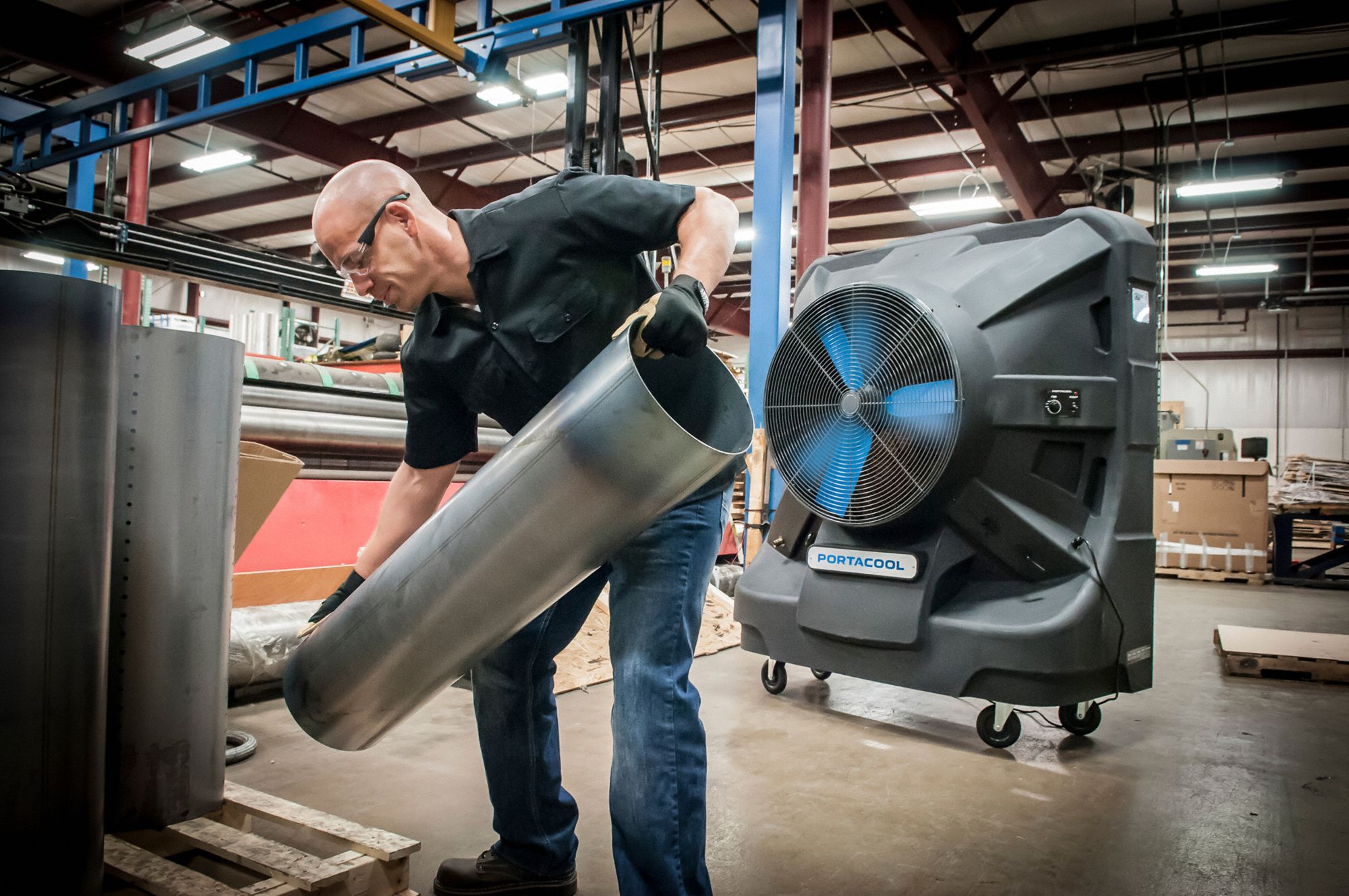 PORTACOOL Portable Evaporative Cooler: 36 in Blade Dia, 3125 sq ft ...