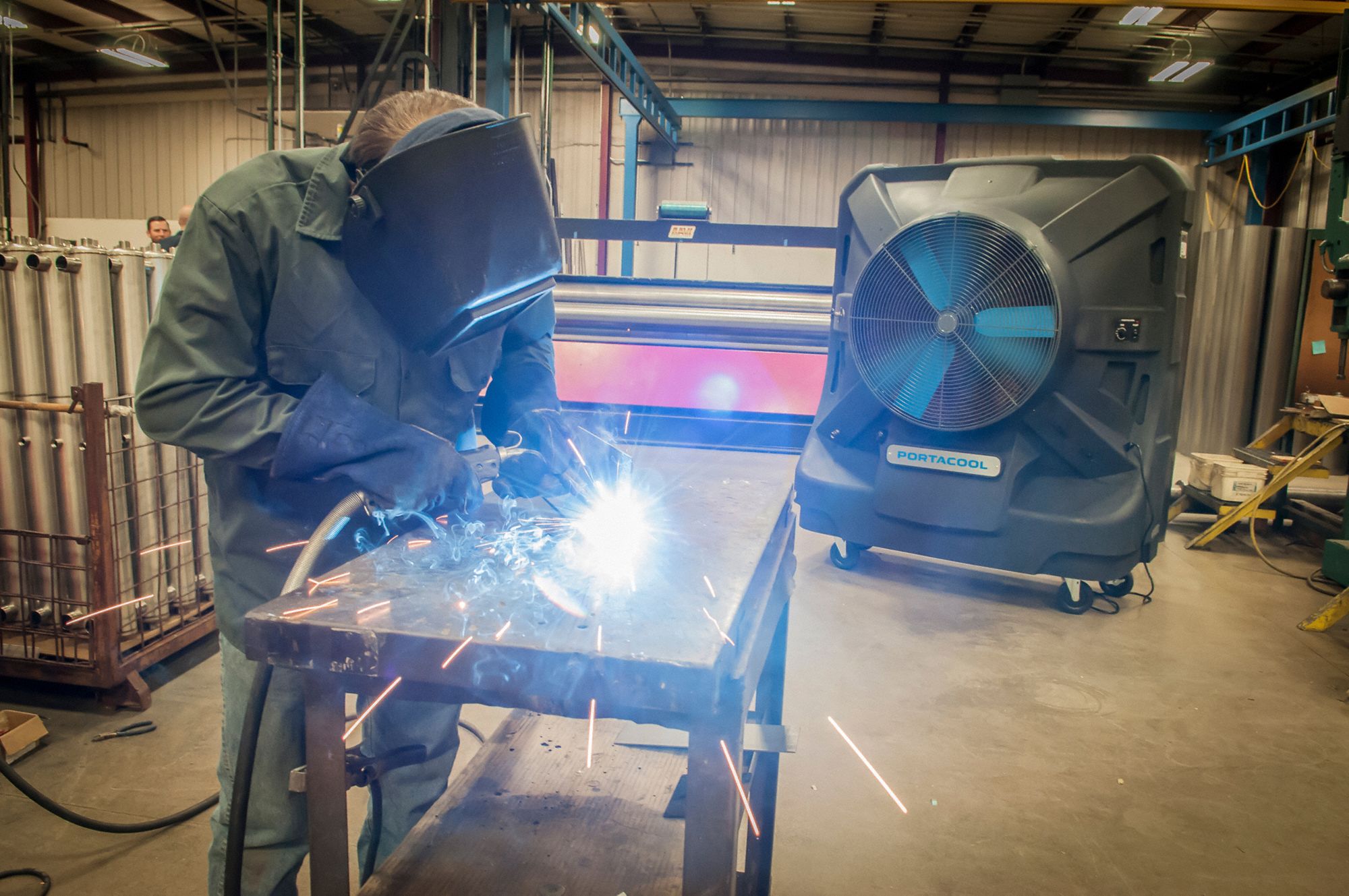 PORTACOOL Portable Evaporative Cooler: 36 in Blade Dia, 3125 sq ft ...