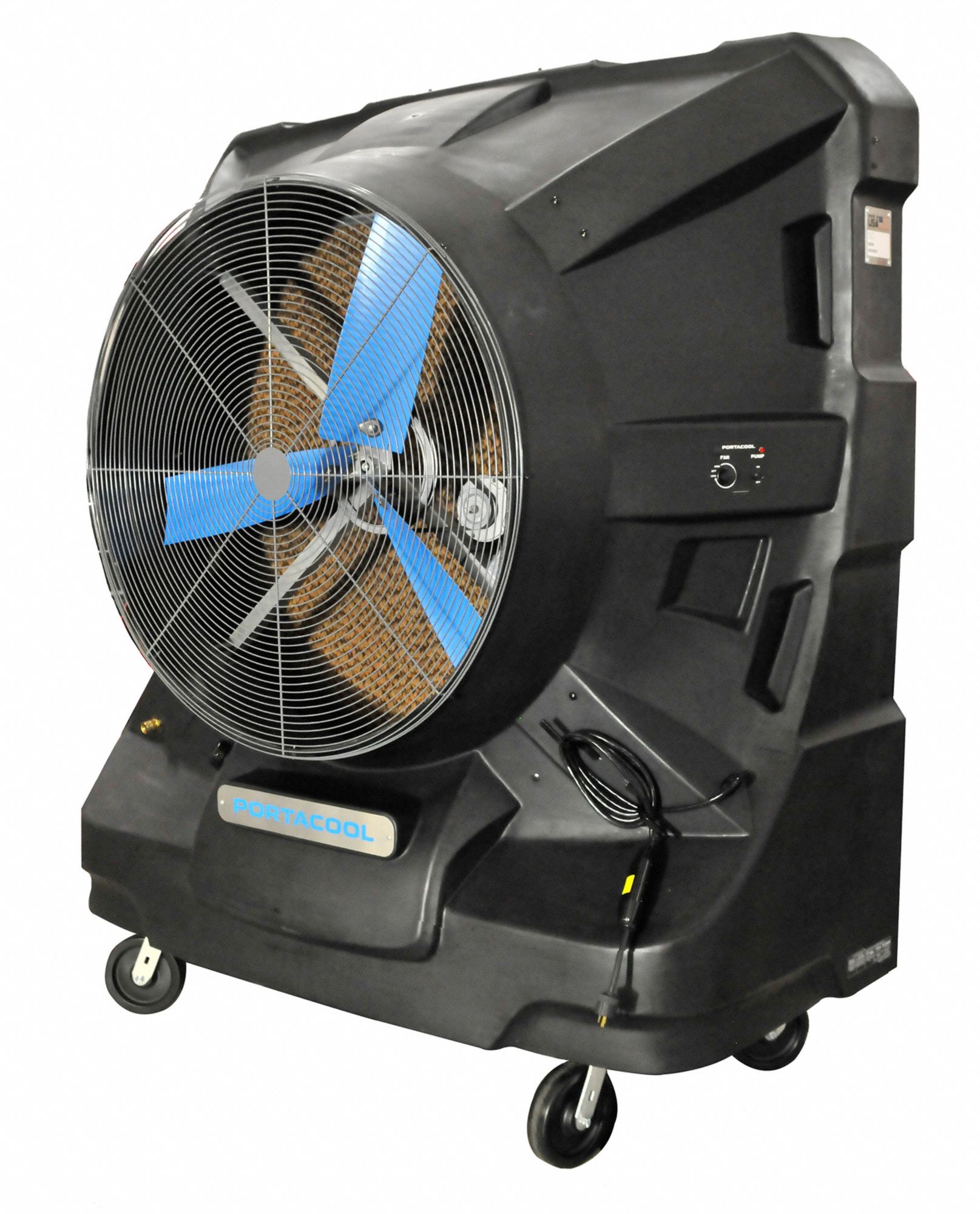 PORTACOOL Portable Evaporative Cooler: 48 in Blade Dia, 5625 sq ft ...
