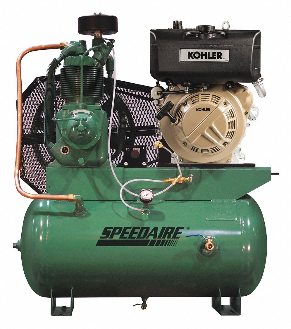 SPEEDAIRE, 2 Stage, 9.1 hp Engine, Stationary Air Compressor - 40JJ58 ...
