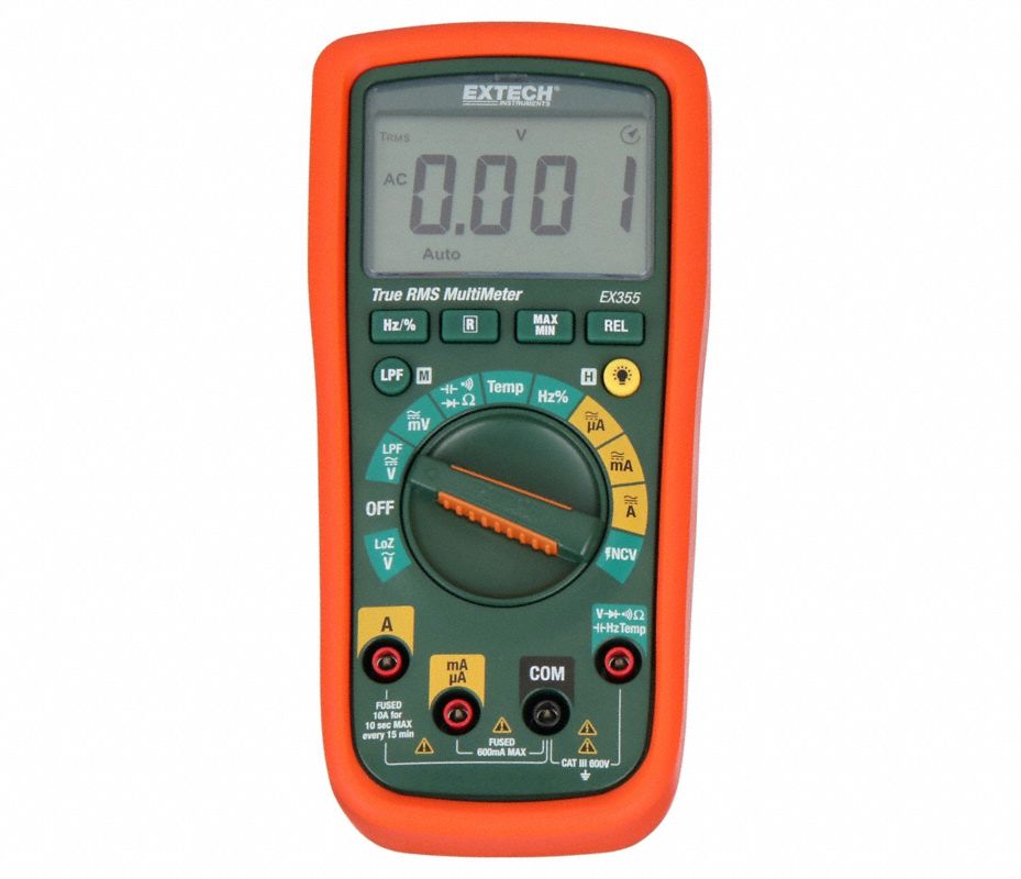 EXTECH Multímetro Digital EXTECH® EX355 600V 10A 6000 conteos - 40JK33 ...