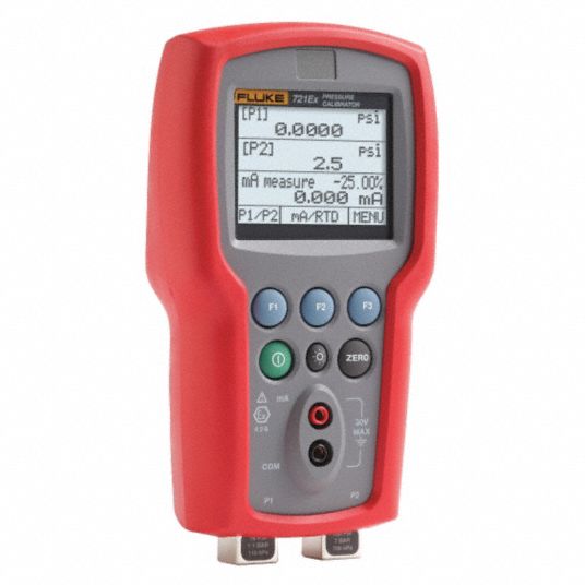 FLUKE Handheld Pressure Calibrator: External Pressure Source, -14 to 36 ...