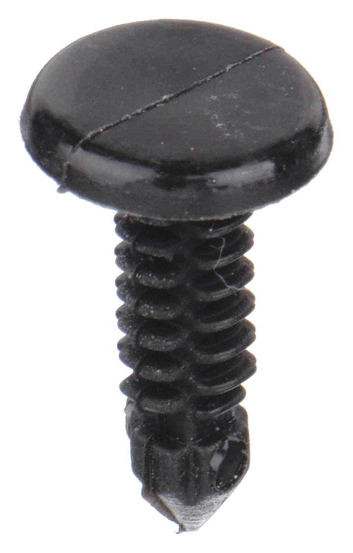 Inch, Ribbed, Push-In Rivet,Black,Dome,21/32" L,PK50 - 40K563|8172PK ...