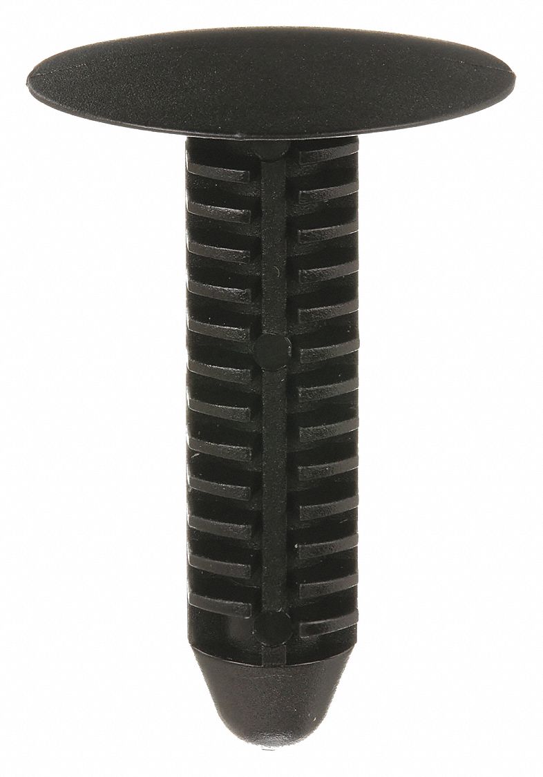 Inch, Ribbed, Nylon Retainers,Black,1 1/16" L,PK25 - 40K575|8862BPK ...