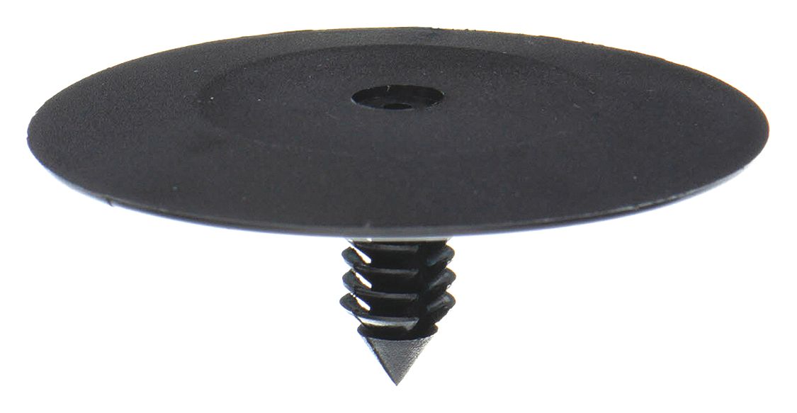 Inch, Ribbed, Plastic Retainer,Black,Dome,3/4" L,PK25 - 40K591|5440PK ...