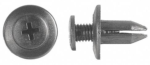 Metric, Dome, Nylon Retainers,Black,Dome,12mm L,PK15 - 40K595|1603PK ...