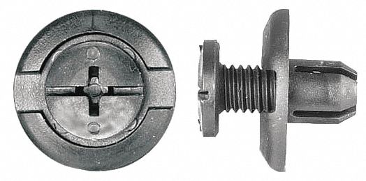 Metric, Dome, Nylon Retainers,Black,Dome,9mm L,PK10 - 40K596|1976PK ...